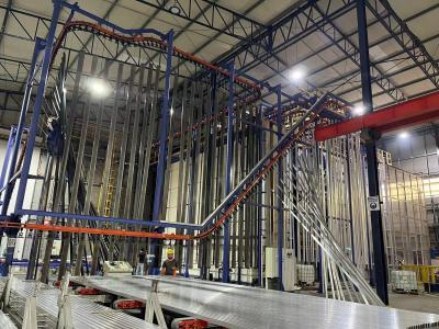 China Vertical Powder Coating Line for Aluminum Profile 260kw 3-8m Workpiece for sale