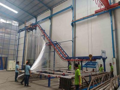 China 380V Vertical Powder Coating Line Automatic System 7m Aluminum Profile Custom Voltage for sale