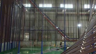 China PLC Full-automatic Electric Cabinet Aluminium Profiles Electrostatic Vertical Powder Coating Line for sale