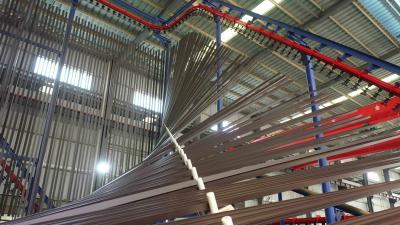 China Vietnam Full-Automatic Vertical Powder Coating Line Single Booth Electrostatic Spraying 2000T/Month for sale