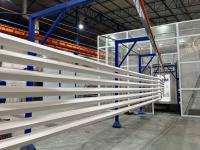 China CE Certified Aluminum Profile Horizontal Powder Coating Line - 670 Tons/Month Capacity, 7000mm Length for sale