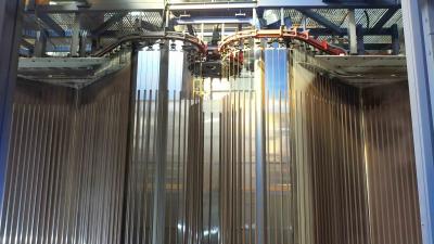 China Vertical Powder Coating Line for Aluminum Profiles 7000mm with 380V 50Hz Pre-treatment System for sale