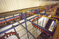 China Vertical Powder Coating Production Line 670 Tons per Month for Aluminum Profiles for sale