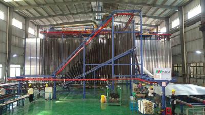 China Vertical Powder Coating Line for Aluminum Profiles 7000mm Length with 1.68 Tons/Hour Capacity and Energy-Efficient Design for sale
