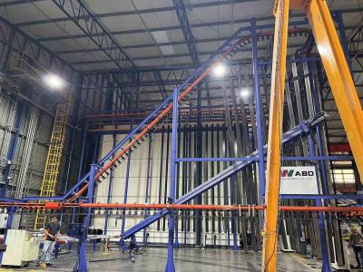 China SUS Metal Spray Booth Vertical Powder Coating Line for Aluminum Profile 400m2/T for sale