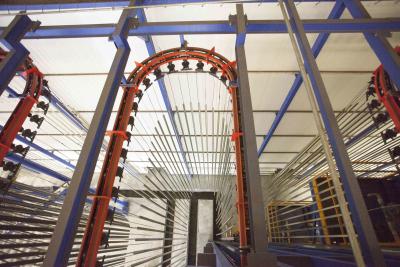 China Vertical Powder Coating Line for Aluminium Profile 7m Length 380V 50Hz for sale