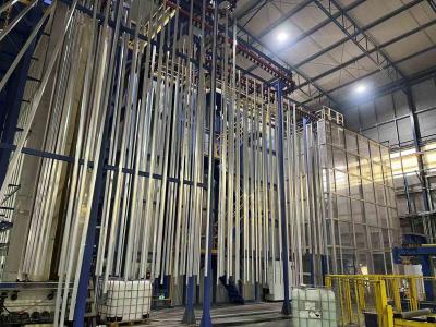 China Jordan Customized  Space  Configuration Vertical Powder Coating line of Aluminium Profiles for sale