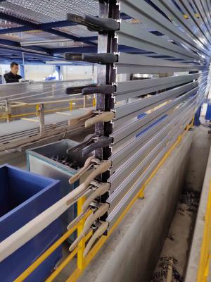 China Electrophoresis Horizontal Curing Anodizing Production Line 3000 Ton per Month Aluminum Profiles for sale