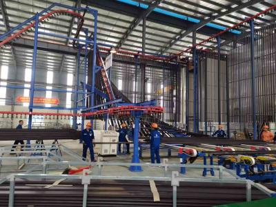 China Vertical Powder Coating Line for Aluminum Profiles 400m2/T Electrostatic Spraying for sale