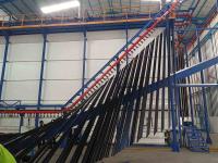China Vertical Powder Coating Line 380V Aluminum Profile Single Spraying Booth 400m2/T for sale