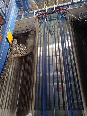 China Vertical Powder Coating Line for Aluminum Profile 400m2/T Electrostatic Spray Booth for sale