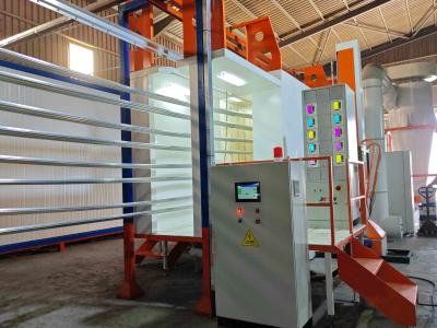 China CE Certified Horizontal Powder Coating Line for Aluminum Profiles - 400m²/T Surface Area, 1.2m/min Speed for sale