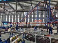 China Vertical Powder Coating Line for Aluminum Profiles 400m2/T Automatic Waste Recycle System for sale