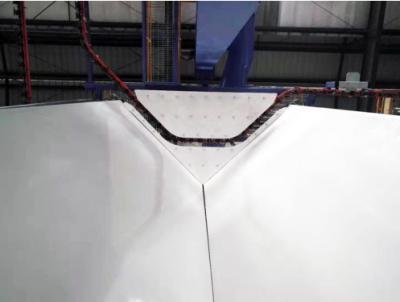 China Vertical Powder Coating Line V-Type Booth 7m Profile Full-Automatic Spray Gun Tunnel Pretreatment 380V 50Hz for sale
