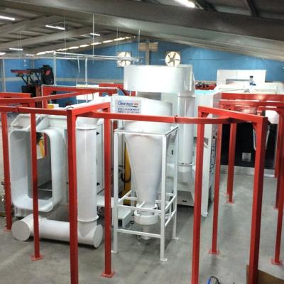 China L-722 Steel Pipe Powder Coating Line 380V with 6000x1400x2700mm Booth and 180-220°C Curing Oven for sale