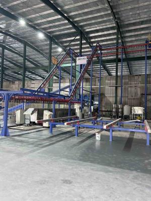China CE Certified Vertical Powder Coating Line for Aluminum Profiles 7m Length 1.2m/min for sale