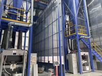 China Vertical Powder Coating Line for Aluminum Profiles 380V 50Hz 670 Tons per Month for sale