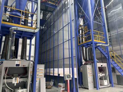 China Vertical Powder Coating Line for Aluminum Profiles 380V 50Hz 670 Tons per Month for sale