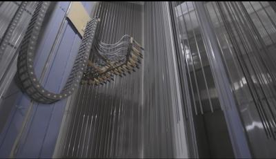 China Vertical Powder Coating Line for Aluminum Profiles 7m Length 1.2m/min Chain Speed Gas Heating for sale