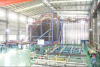 China Natural Gas Vertical Powder Coating Line for Aluminium Profile 7m Length 380V for sale
