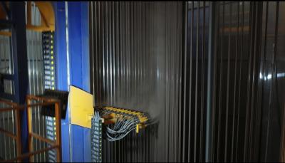China Vertical Powder Coating Line for Aluminum Profiles 7m Length 380V 50Hz Automatic Production for sale