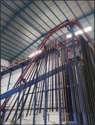 China Full Automatic Vertical Powder Coating Line for Aluminum Profiles 7000mm Length 380V for sale