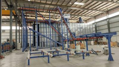 China Full Automatic Pure Water Rinsing Pretreatment System for Aluminum Profiles Vertical Powder Coating Line 380V for sale