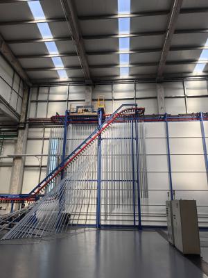 China Vertical Powder Coating Line for Aluminum Profiles - Full Automatic for sale
