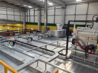 China Automatic Vertical Powder Coating Line for Aluminum Profiles 7000mm 380V for sale