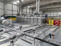 China Automatic Vertical Powder Coating Line for Aluminum Profiles 380V 50Hz for sale