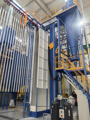 China Vertical Powder Coating Line for Aluminum Profiles 380V 50Hz Automatic Adjustable Speed for sale