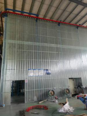 China Vertical Powder Coating Line for Aluminium Profiles 7m Length 1.2m/min Chain Speed for sale