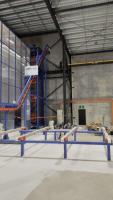 China Save Space  High Capacity Vertical Powder Coating Line For Aluminium Profiles for sale