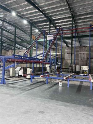 China Burning System Pre-treatment Full-Automatic Vertical Powder Coating Line for Aluminum Profiles for sale