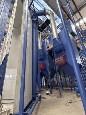 China Full-automatic  Flexible Vertical Powder Coating Lines with Powder Coating System and Surface Treatment for sale