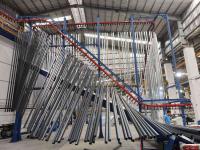 China Flexible Pre-treatment Intelligent Full-Automatic Vertical Powder Coating Line for Aluminum Profiles 380V 50Hz for sale