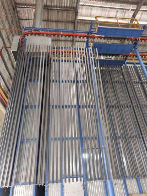 China High-efficiency Pre-treatment  Flexible Control System Full-Automatic Vertical Powder Coating Line for Aluminum Profiles for sale