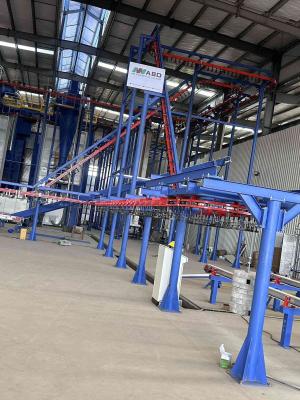 China Full-Automatic Pre-treatment  Flexible Control System Vertical Powder Coating Line for Aluminum Profiles for sale