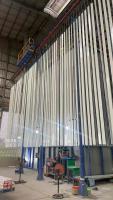 China Vertical Powder Coating Line for Aluminum Profiles 670 Tons per Month Single Booth Custom for sale