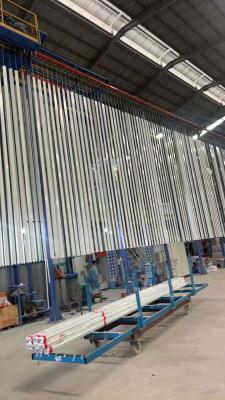 China ELectricstatic Powder Spraying  Customized Parameter for Customers  Vertical Powder Coating Line for Aluminum Profiles for sale