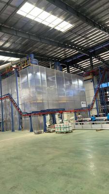 China Chain Speed Adujstable Conveying UnLoading Area System Customized Parameter for Customers  Vertical Powder Coating Line for Aluminum Profiles for sale