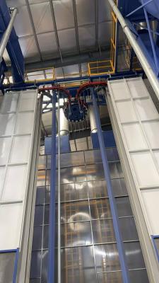 China Vertical Powder Coating Line for Aluminum Profiles 7m Length 380V 50Hz Waste Water Treatment System for sale