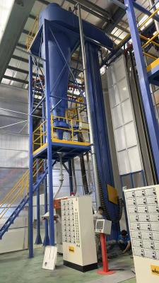 China Vertical Powder Coating Line for Aluminum Profiles 380V 50Hz with Big Cyclone Recycle for sale
