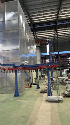 China High-performance Pre-treatment  Vertical Powder Coating Line for Aluminum Profiles for sale