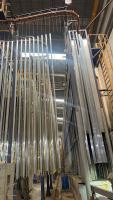 China Full Automatic Conveying System Chain Speed Adujstable Vertical Powder Coating Line for Aluminum Profiles for sale