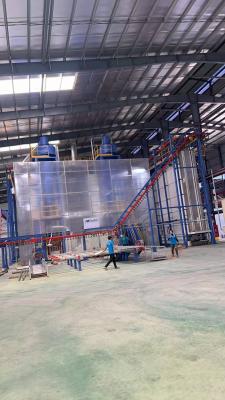 China Full Automatic High-capacity Gas Heating Vertical Powder Coating Line for Aluminum Profiles for sale
