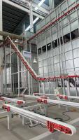 China High-performance Recycle System Big Cyclone  Vertical Powder Coating Line for Aluminum Profiles for sale