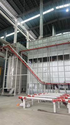China Vertical Powder Coating Line for Aluminum Profiles 380V 50Hz Chain Speed 1.2m/min for sale