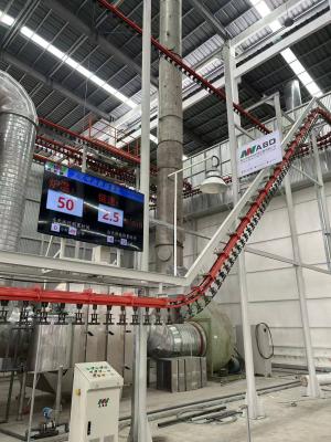 China Unloading System  Vertical Powder Coating Line for Aluminum Profiles for sale