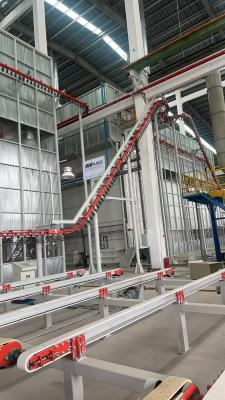 China Vertical Powder Coating Line 7000mm Aluminum Profile Pretreatment Curing Equipment 380V 50Hz for sale